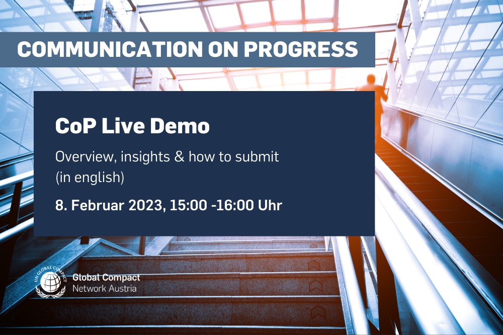 CoP Live Demo - Global Compact Network Austria